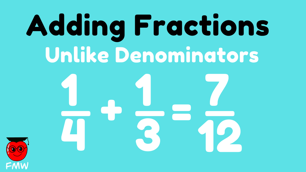 Adding Fractions With Unlike Denominators adding-fractions-with-unlike-denominators