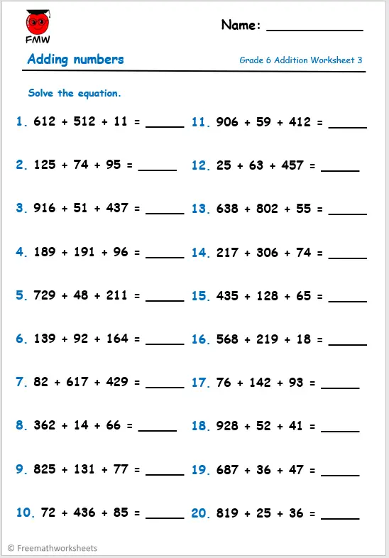 Number Patterns Grade 5
