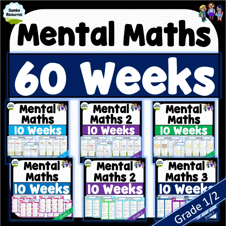 Mental Maths Bundle | Grade 1 & 2 - FMW