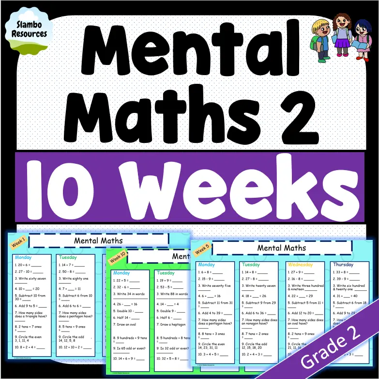 Grade 2 Mental Maths | Version 2 - FMW