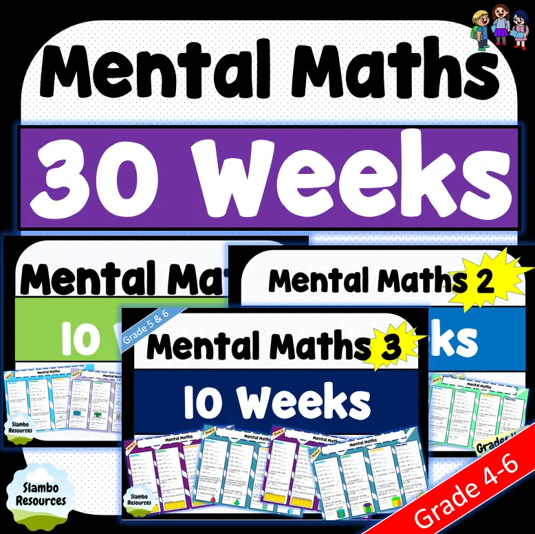 Grade 4 & 5 Mental Maths Bundle - FMW