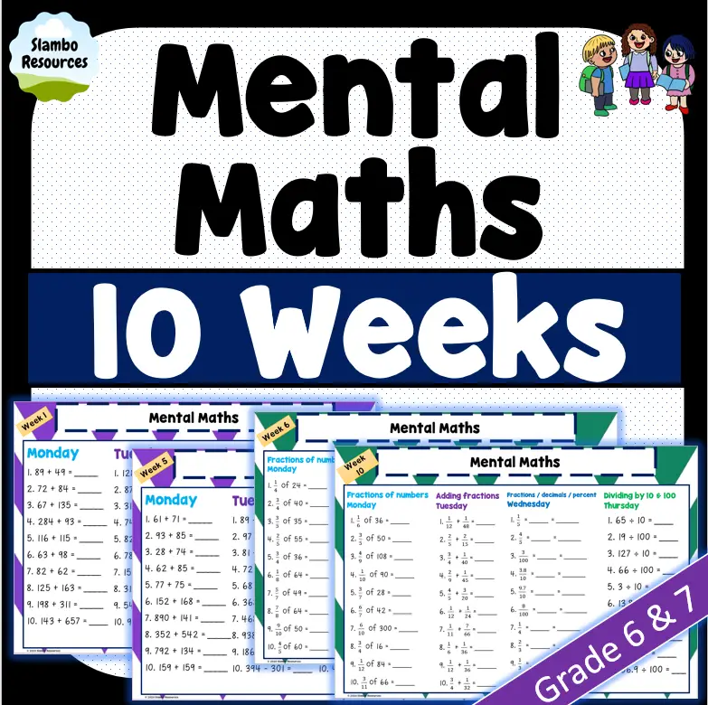 Grade 6 & 7 Mental Maths | Version 1 - FMW