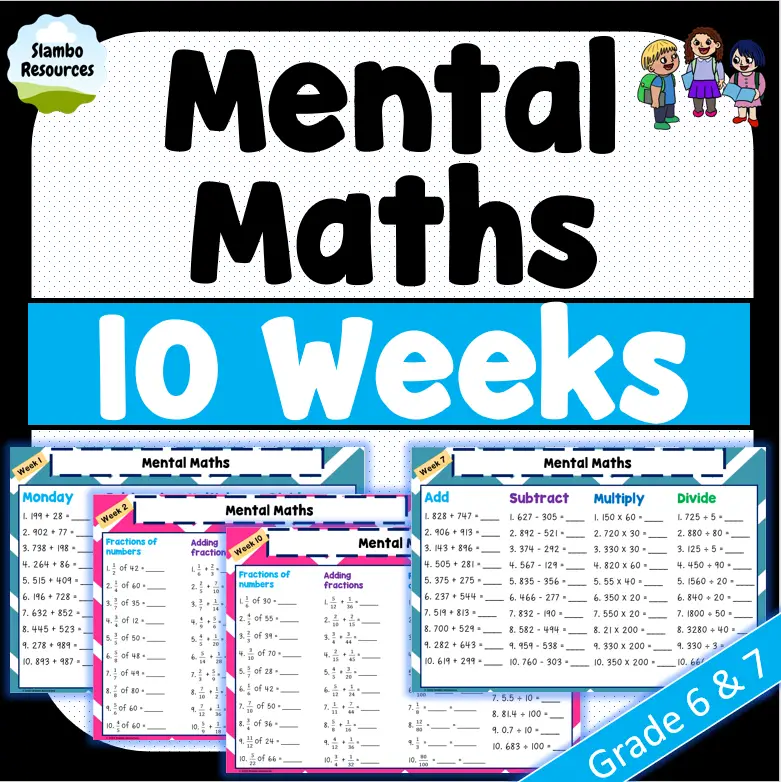 Grade 6 & 7 Mental Maths | Version 3 - FMW