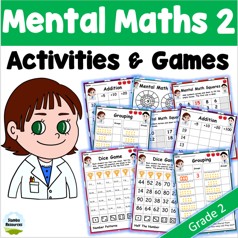 Grade 2 Mental Math Activities | Version 2 - FMW