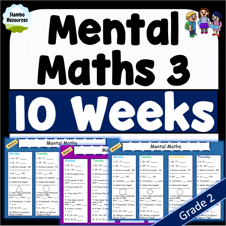 Grade 2 Mental Maths | Version 3 - FMW