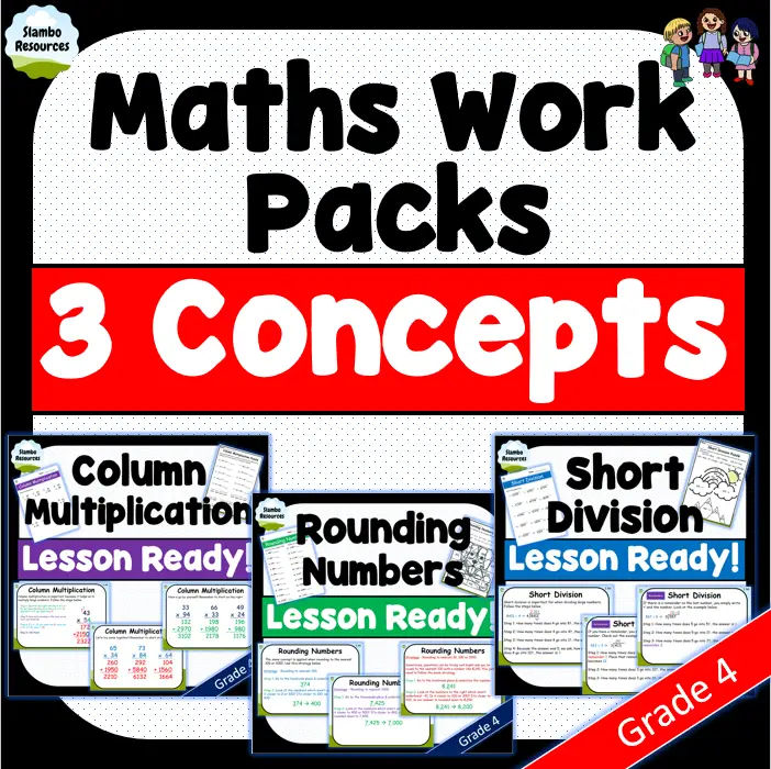 Grade 4 Math Lessons | PowerPoints & Worksheets - FMW